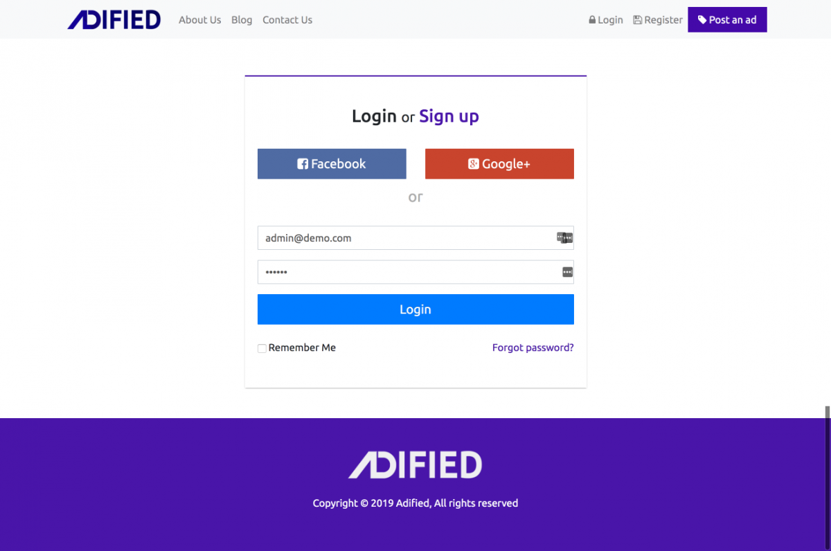 Adified – Premium PHP Classified Application – Themeqx